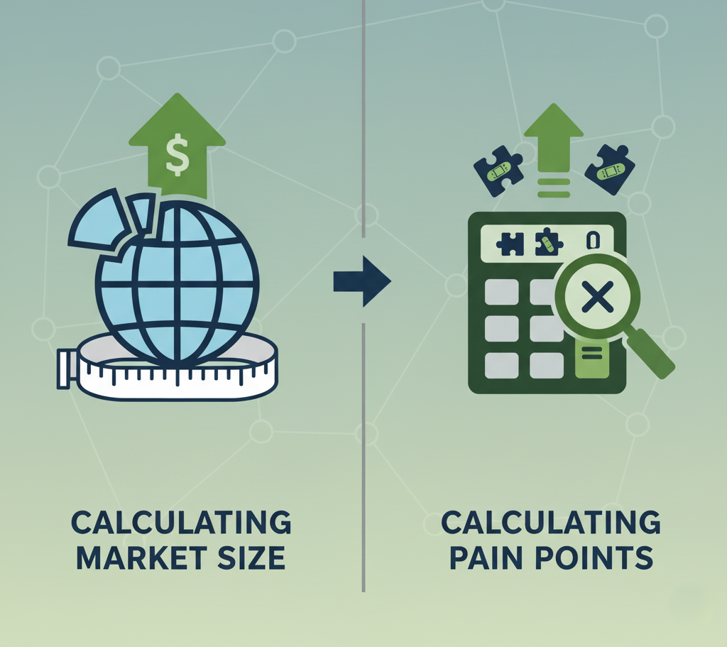 Sizing the Pain, Not Just the Pie: Market Sizing in VC – Auxano